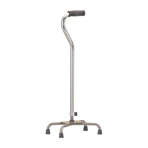 Large Base Quad Canes WITH OFFSET- SILVER - Discount Medical - Mobility ...