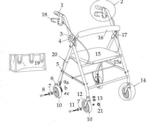 Rollator & Walker Parts - Discount Medical - Mobility Equipment & Supplies